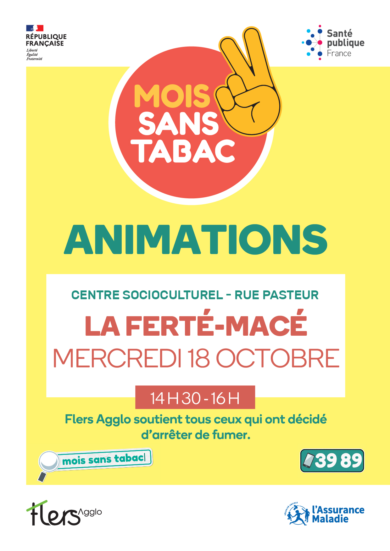Mois sans tabac, le 18 octobre au Centre Socioculturel - Ville de La ...